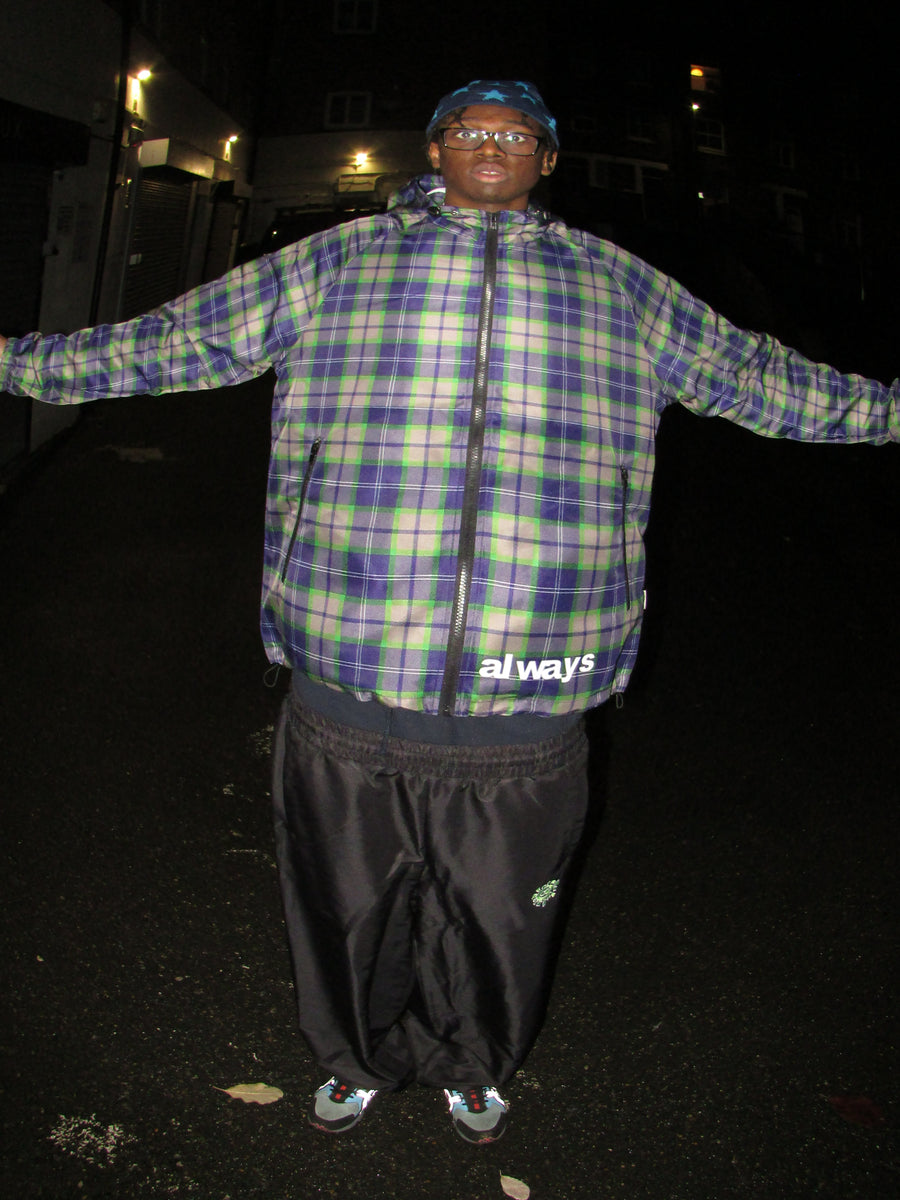 bandemic jacket - grey/navy – always do what you should do